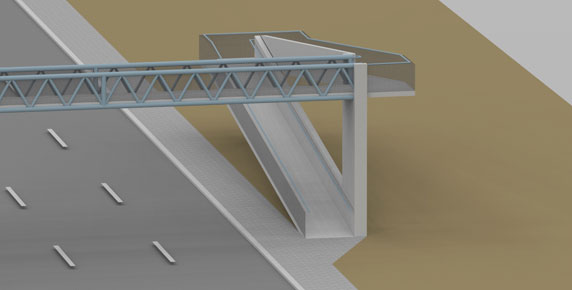 PROMICO d.o.o. | References | Bridges in Proggres | Open Truss Footbridge